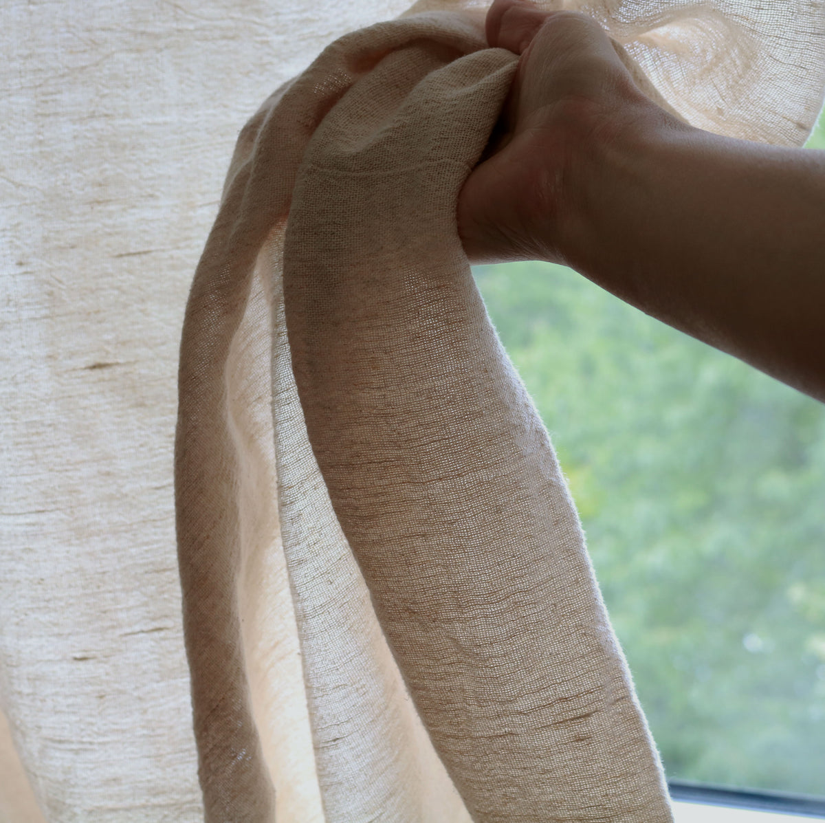 Draperii rustice din țesătură naturala din cânepa – Voinicel.ro